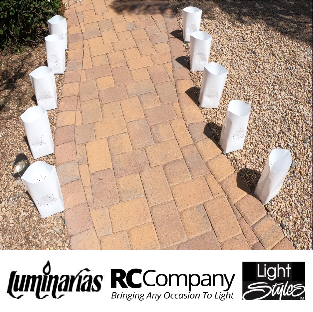 10 Pk Die-Cut White Starburst Electric Luminarias Sleeves - RC Company ...